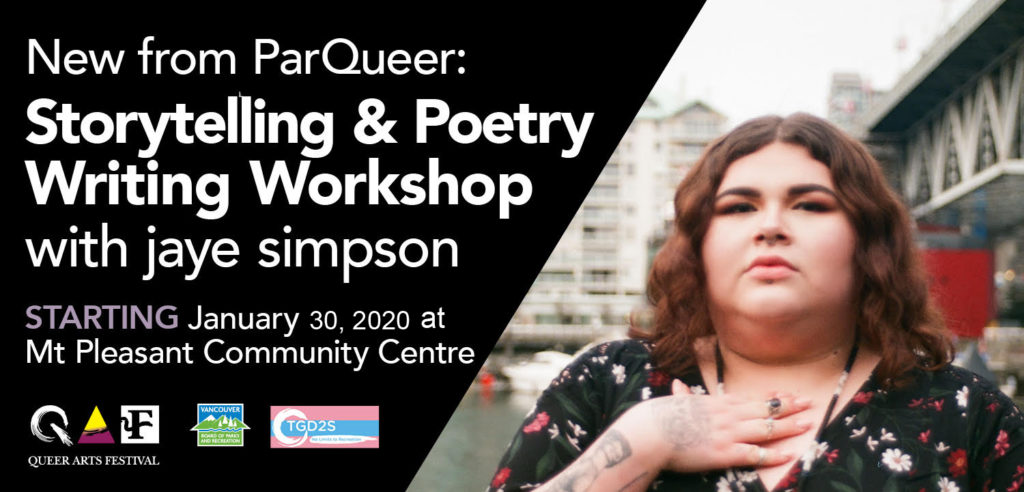 Storytelling & Poetry Writing Workshop with jaye simpson - SUM GALLERY